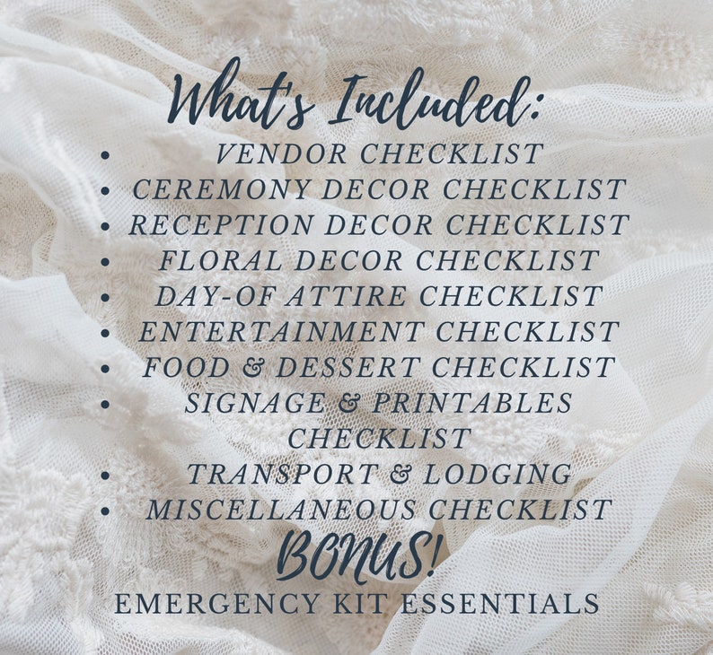 DIY Wedding Planning Checklist // Printable // Downloadable // - Etsy