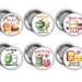 Super Cute Food Puns Love Valentines Pin Back Buttons. Set of 6. 2 Pin ...