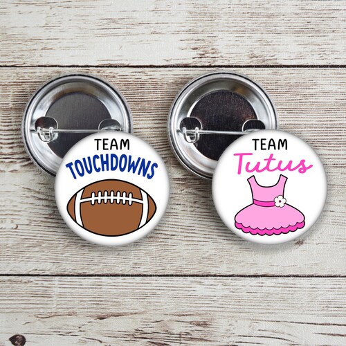 Touchdowns and Tutus Gender Reveal Invitation Football and - Etsy