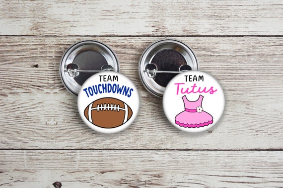 Team Touchdowns and Team Tutus Brown Football With Blue Text | Etsy