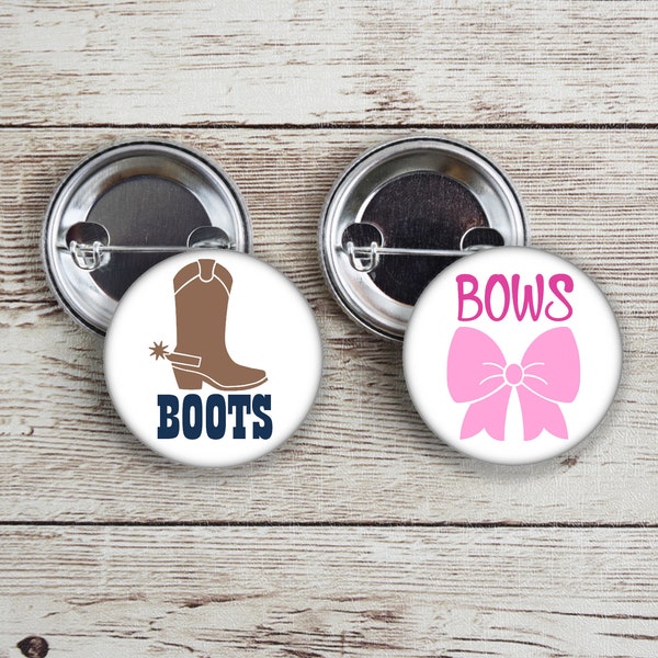 Boots or Bows Gender Reveal Decorations - Etsy