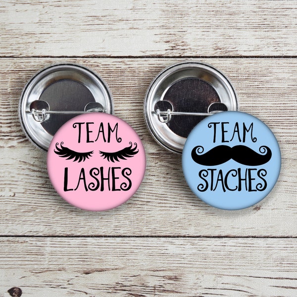 Lashes and Staches Gender Reveal - Etsy