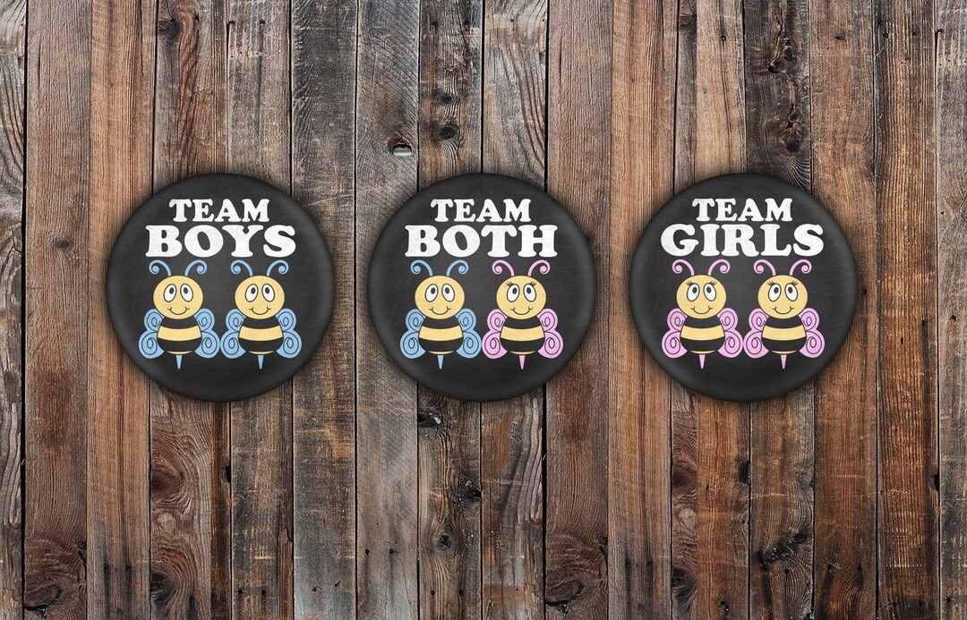Twins Bumble Bee Team Boys Team Girls Team Both Chalkboard - Etsy