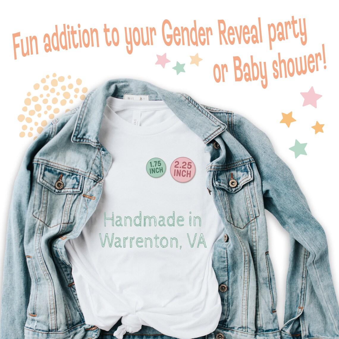 Firefighter Gender Reveal Pins: Team Boy, Team Girl Badges - Etsy