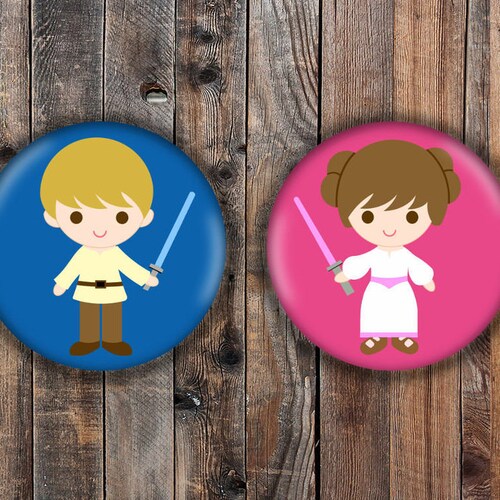 Princess or Jedi Gender Reveal Cake Topper Luke or Leia | Etsy