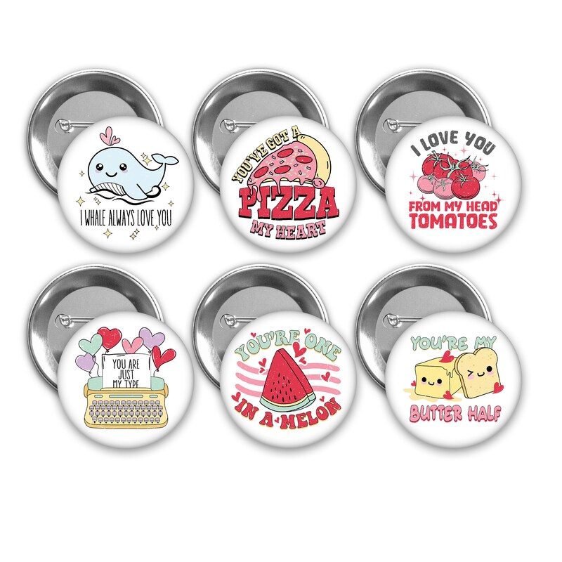 Valentine Pins - Etsy