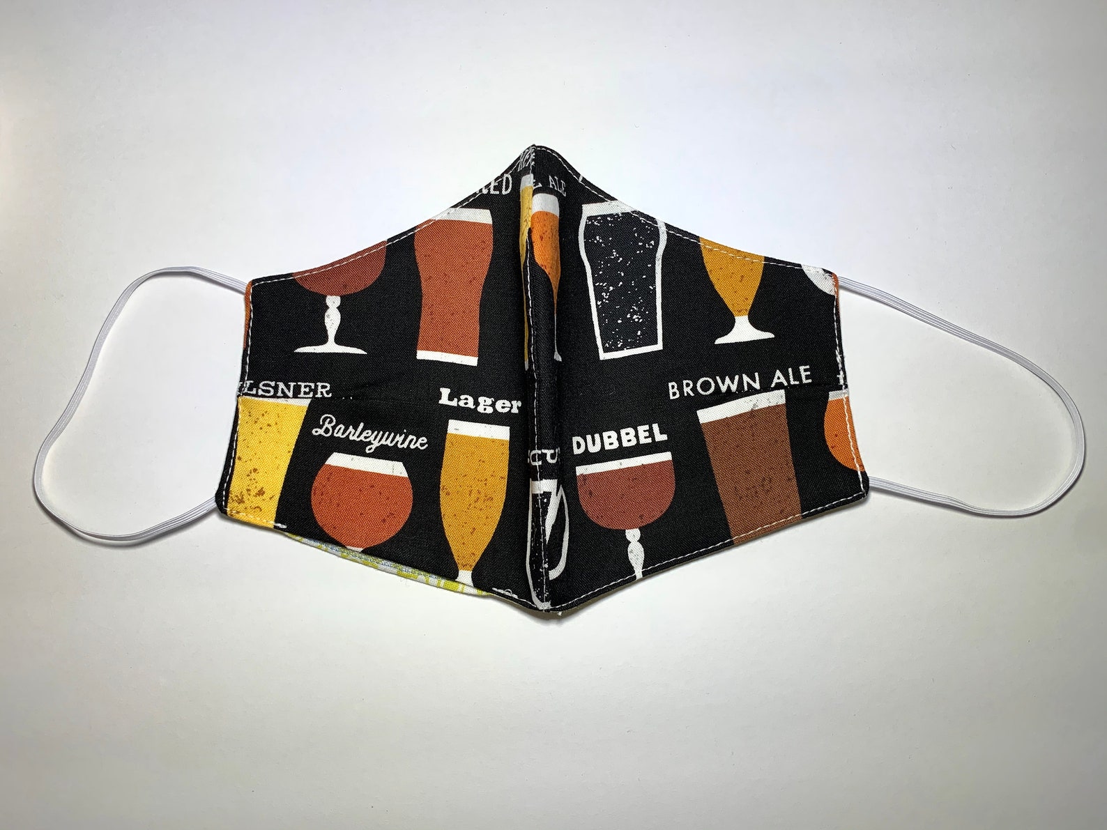 Beer Mask Beer Face Mask Mask with Glasses Face Mask for | Etsy