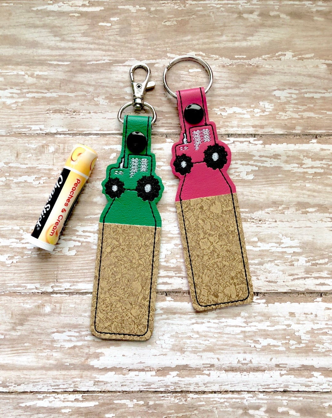 Tractor Lip Balm Holder, Tractor Lip Balm Keychain, Tractor Lip Balm ...