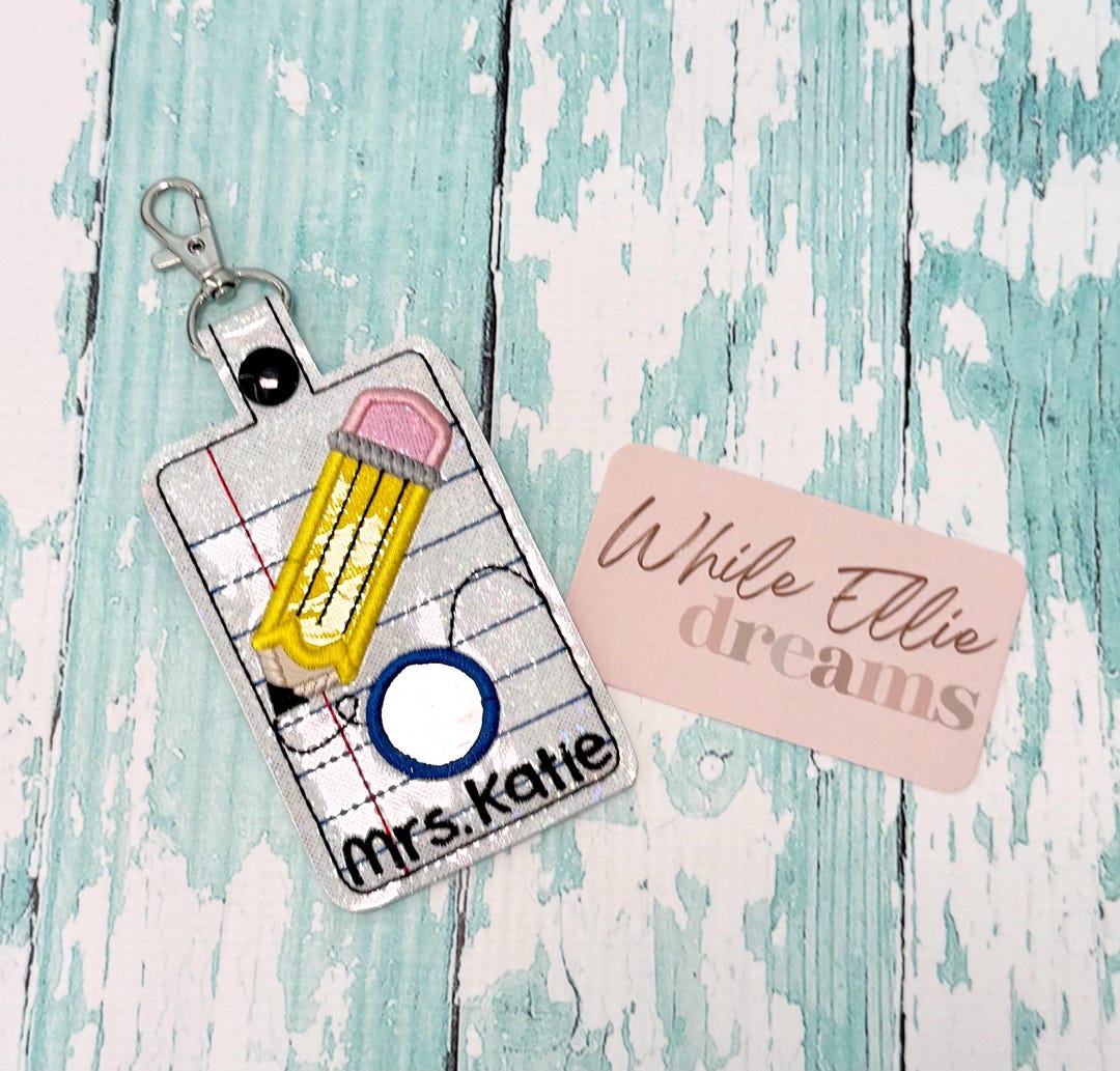 Teacher Bottom Button Alarm ID Badge Holder, Vertical Badge Holder ...