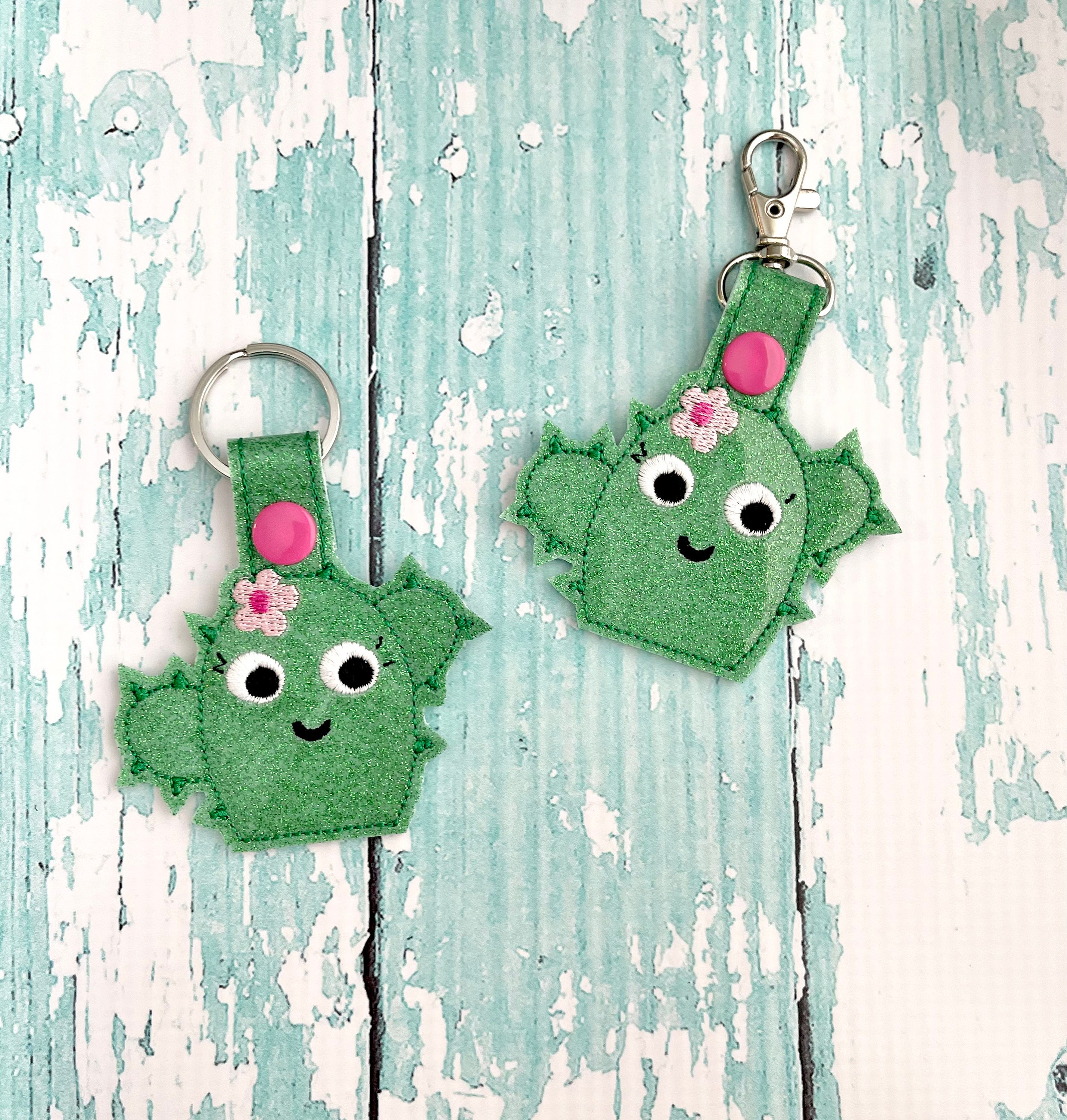 Cactus Keychain Cactus Key Chain Cute Cactus Zipper Pull - Etsy