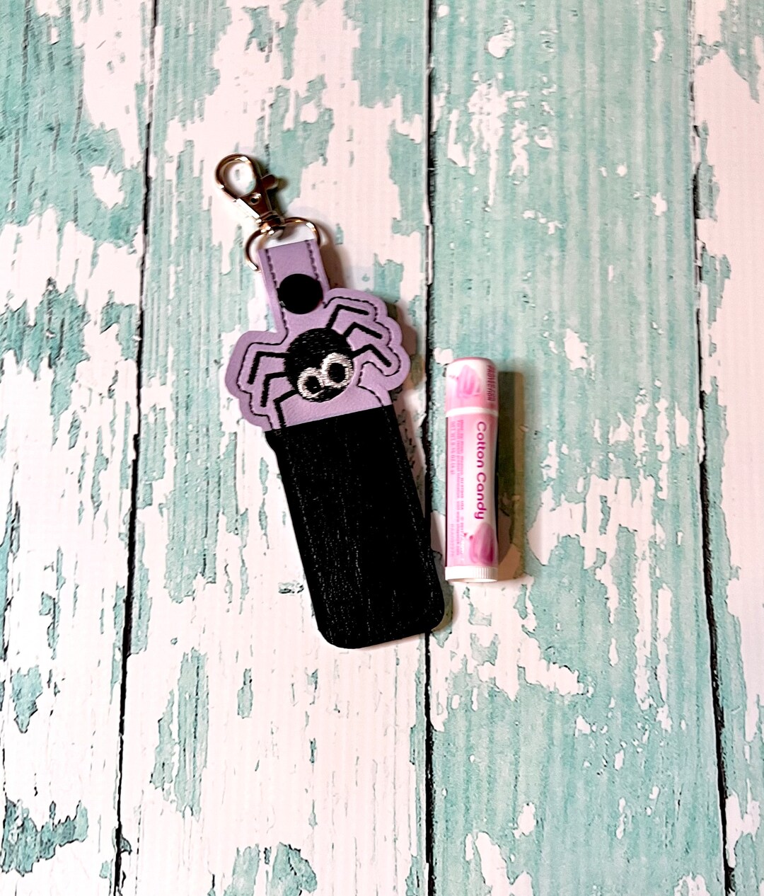 Spider Lip Balm Holder, Spider Lip Balm Keychain, Spider Lip Balm Cozy ...