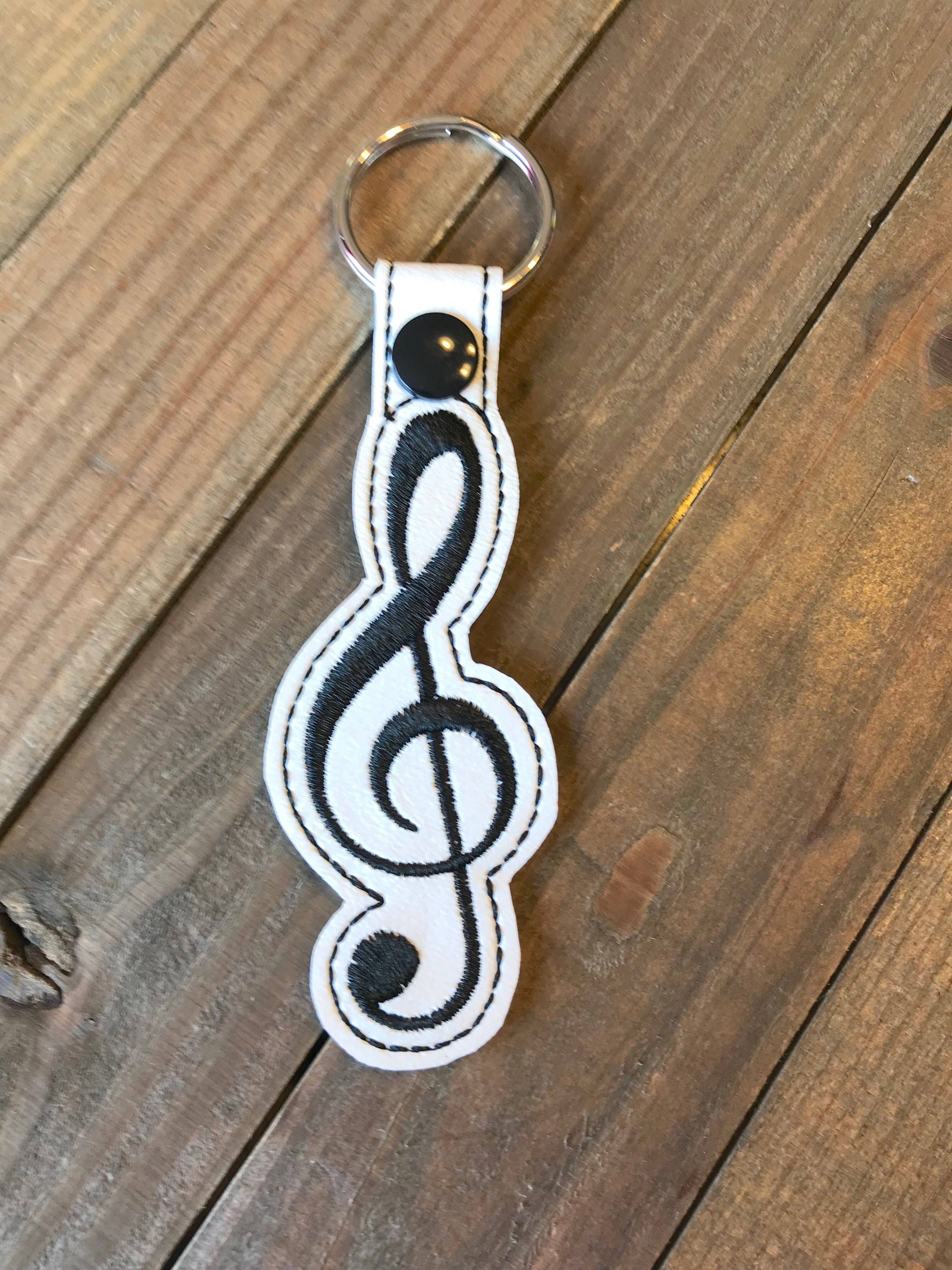 Treble Clef Keychain Music Keychain Music Note Key Chain - Etsy Singapore