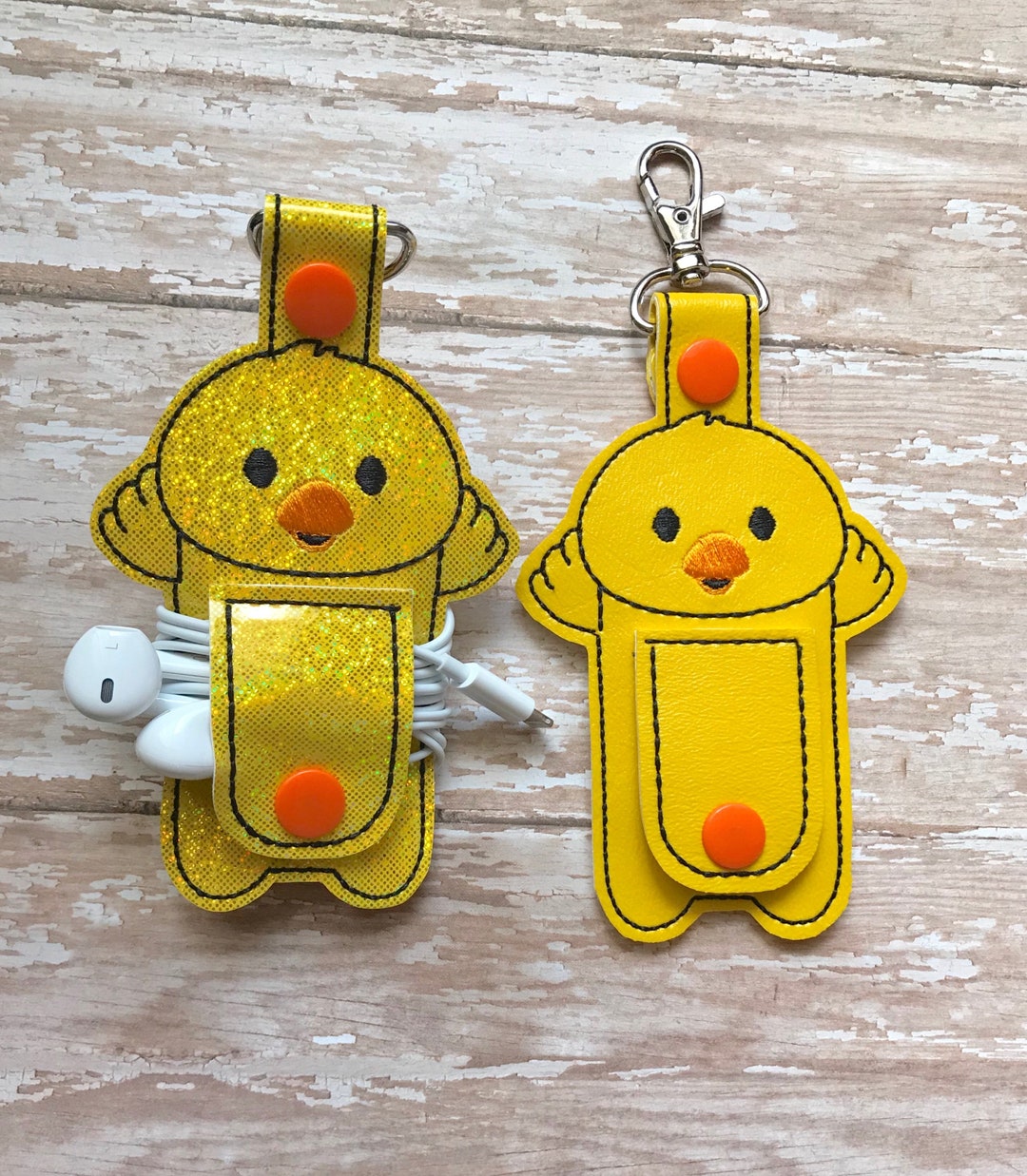 Duck Cord Organizer, Duckie Ear Bud Holder, Earbud Holder, Duck Ear Bud ...