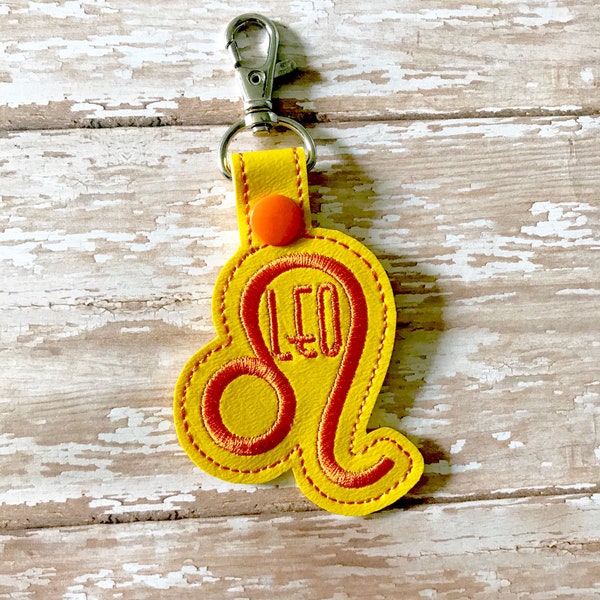 Leo Keychain - Etsy