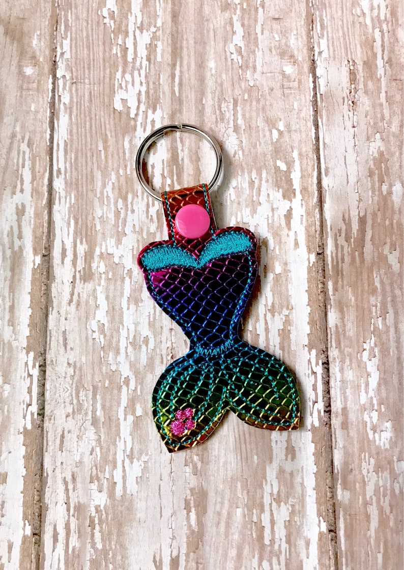 Mermaid Keychain Mermaid Key Chain Mermaid Zipper Pull - Etsy