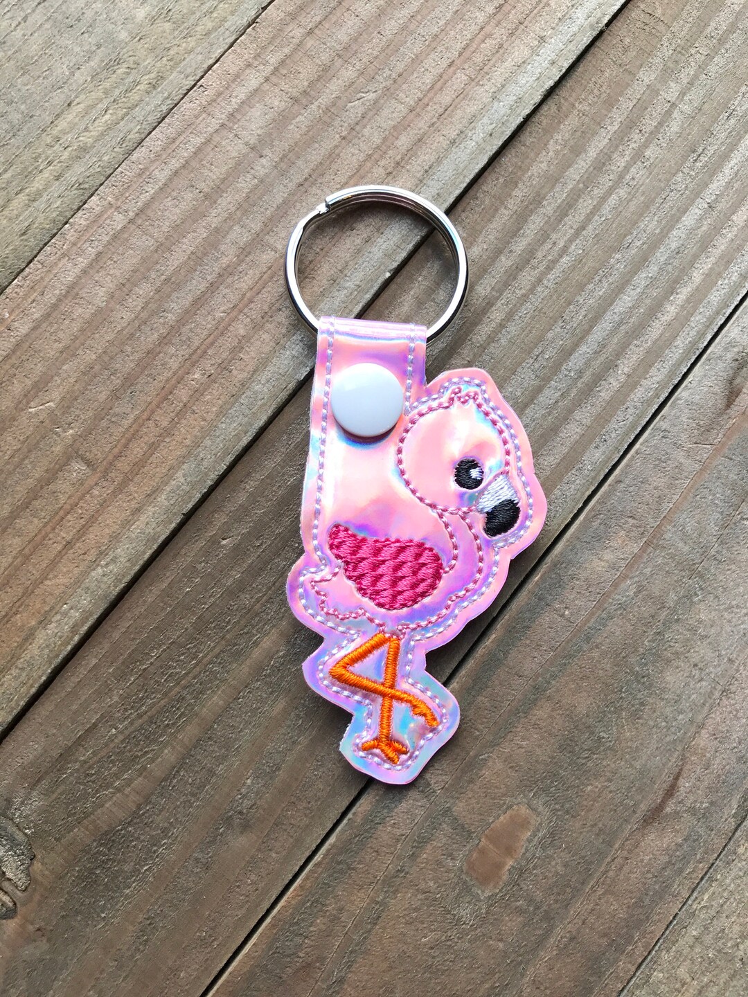 Flamingo Keychain, Flamingo Key Chain, Cute Flamingo Zipper Pull ...