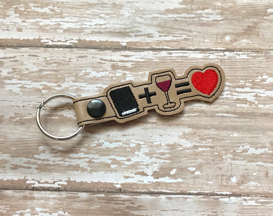 Book Club Gift, Book Club Keychain, Book Club Love, Books and Wine ...