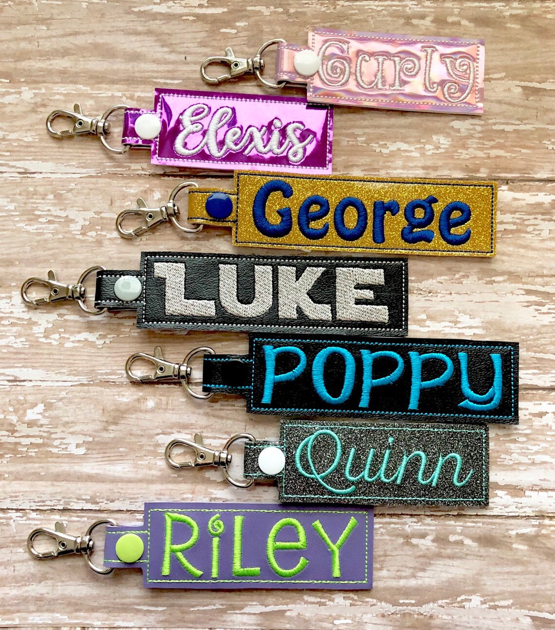 Personalized Name Tag Personalized Name Keychain | Etsy