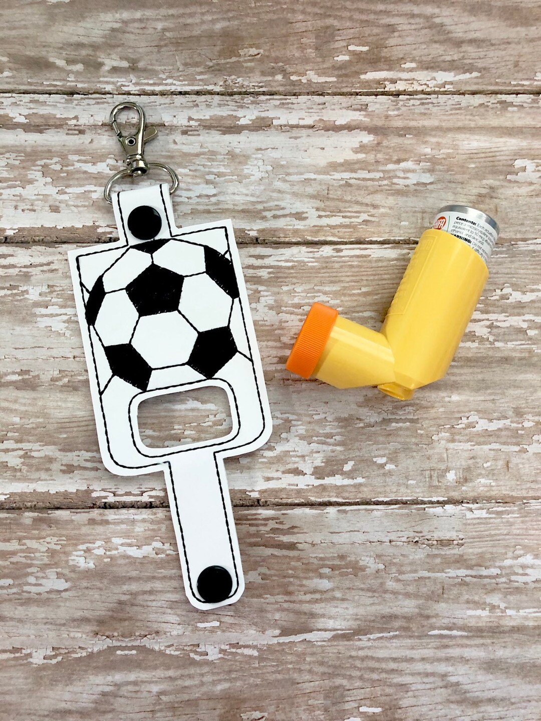 Soccer Inhaler Holder, Soccer Ball Inhaler Keeper, Soccer Ball Inhaler ...