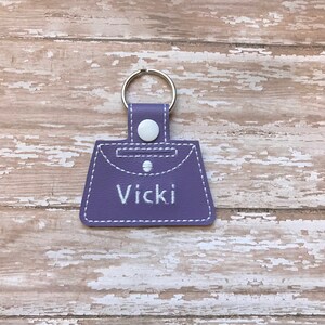 Purse Keychain--personalized, Quarter Key Chain, Quarter Holder, Snap ...