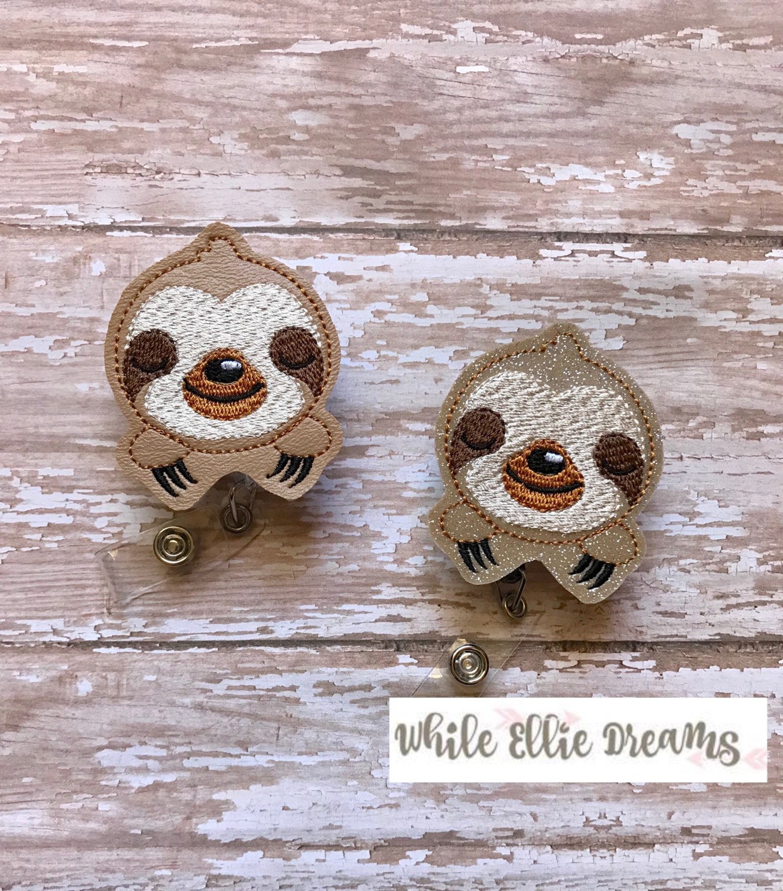 Sloth Badge Reel Nurse Badge Reel ID Badge Reel Retractable - Etsy