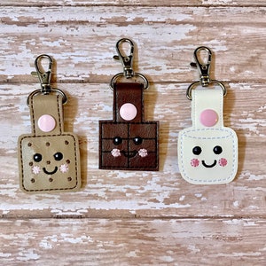 Best Friends Keychain Smores Keychains Best Friend Bag Tag - Etsy
