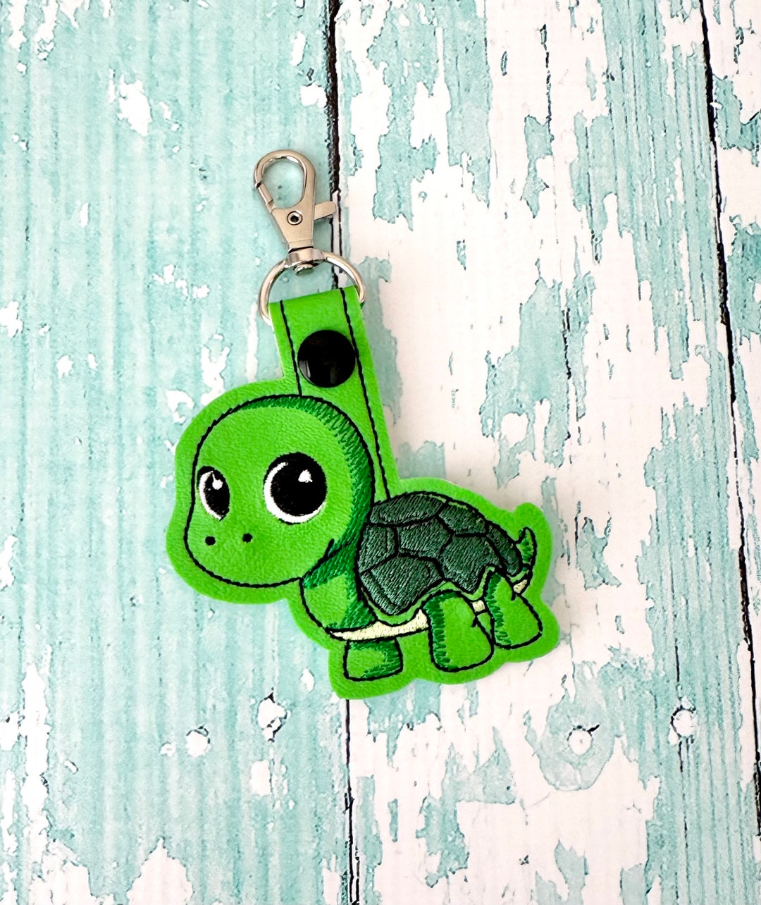 Turtle Keychain, Turtle Key Chain, Turtle Zipper Pull, Turtle Gift ...
