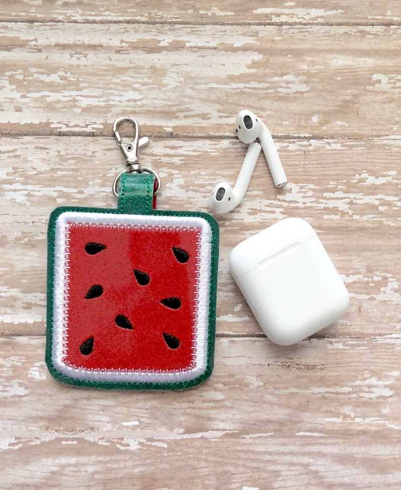Watermelon Ear Bud Pouch, Earbud Holder, Ear Pod Pouch, Ear Bud Pod ...