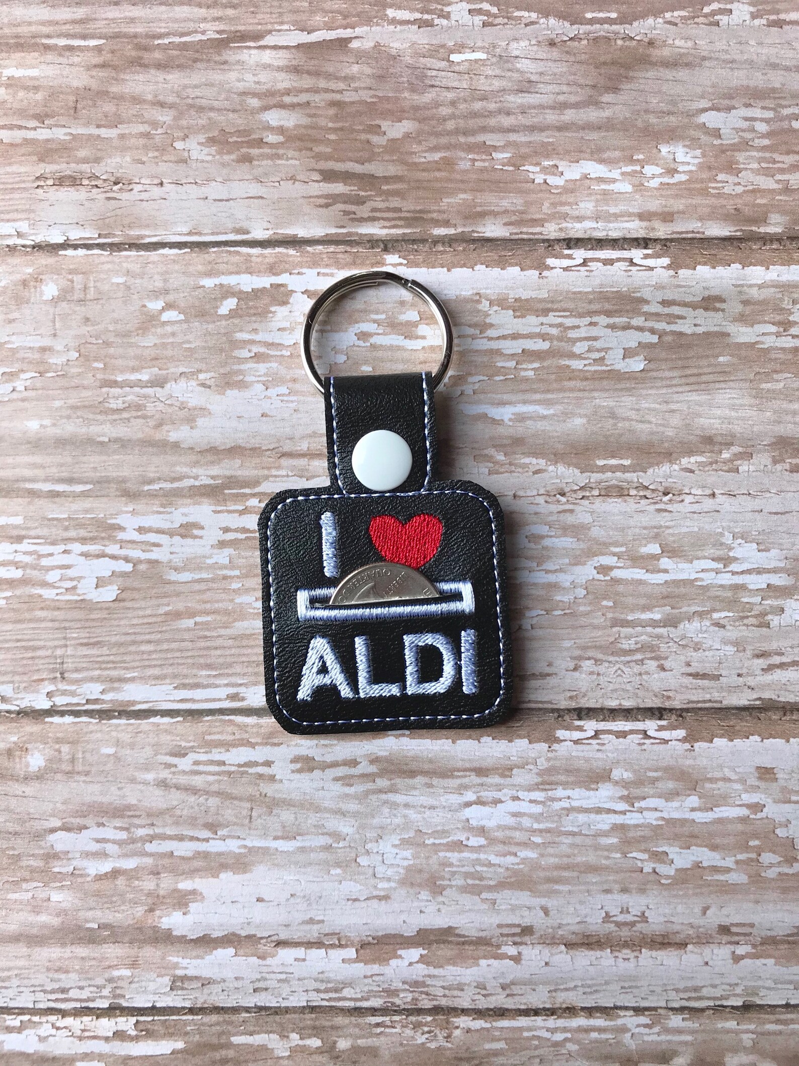 Aldi Quarter Holder, Aldi Keychain, Aldi Key Chain, Snap Tab, Key Fob ...