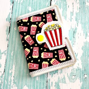 Popcorn Mini Composition Book Cover, Movie Notebook Cover, Snacks Purse ...