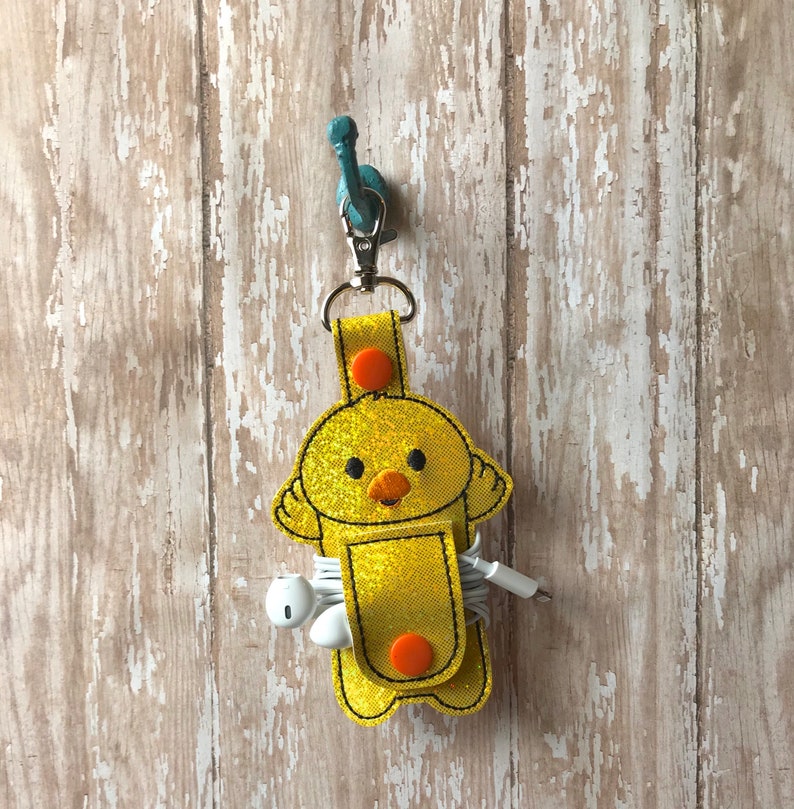 Duck Cord Organizer, Duckie Ear Bud Holder, Earbud Holder, Duck Ear Bud ...