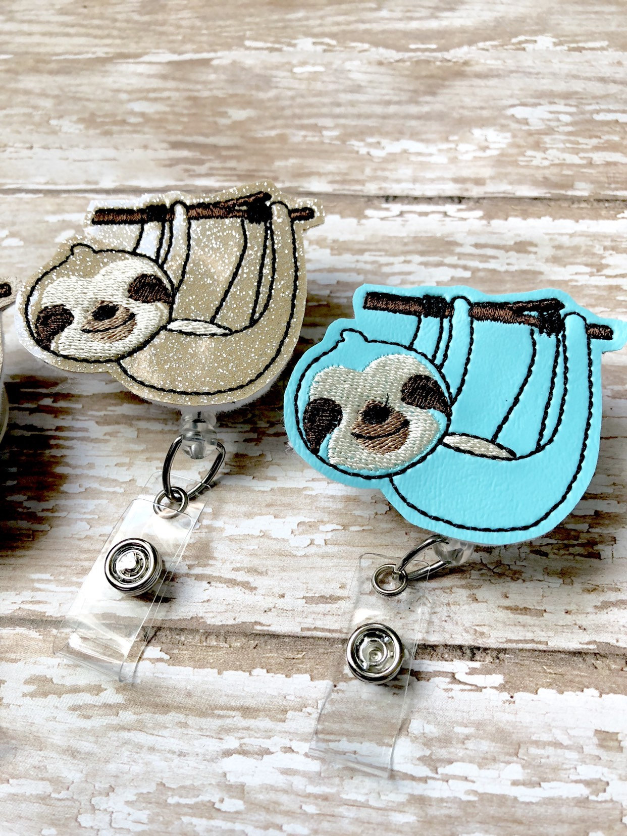 Hanging Sloth Badge Reel Sloth Badge Reel Hanging Sloth | Etsy