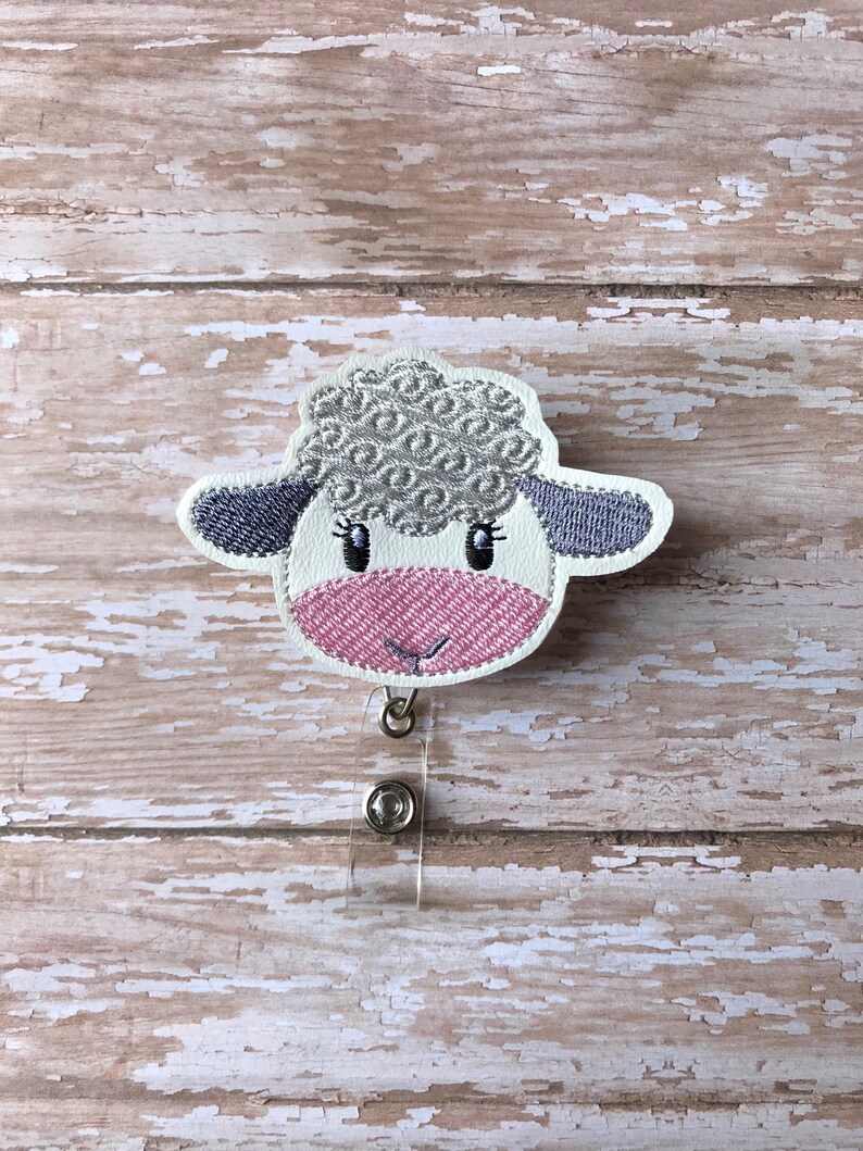 Sheep Badge Reel, Lamb Badge Reel, ID Badge Reel, Retractable Badge ...