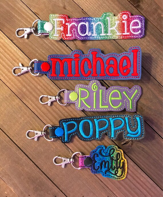 Personalized Name Tag Personalized Name Keychain | Etsy