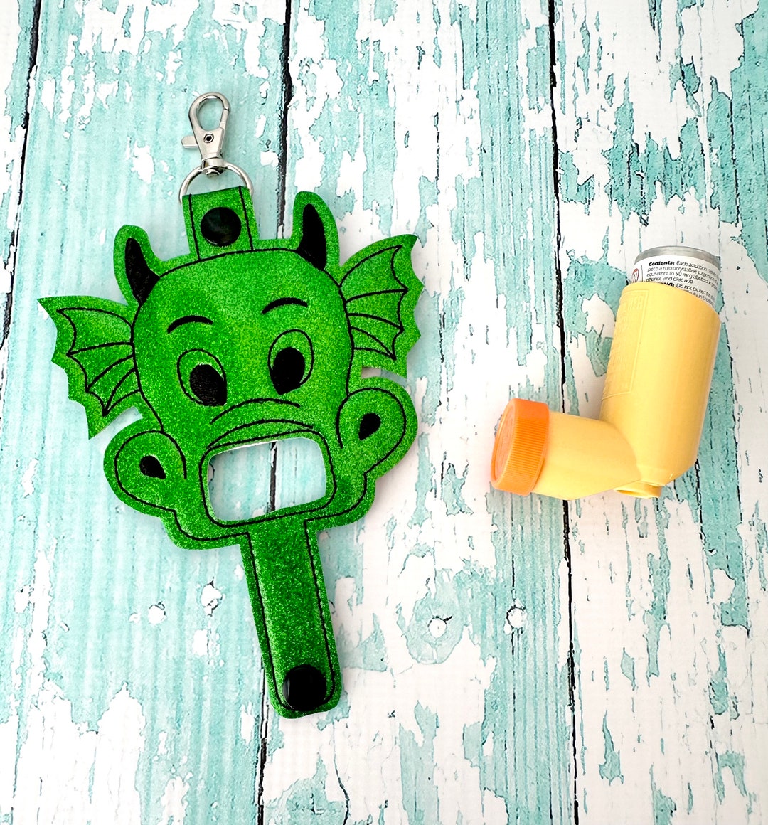 Dragon Inhaler Holder, Inhaler Keeper, Inhaler Holder, Inhaler Keychain ...