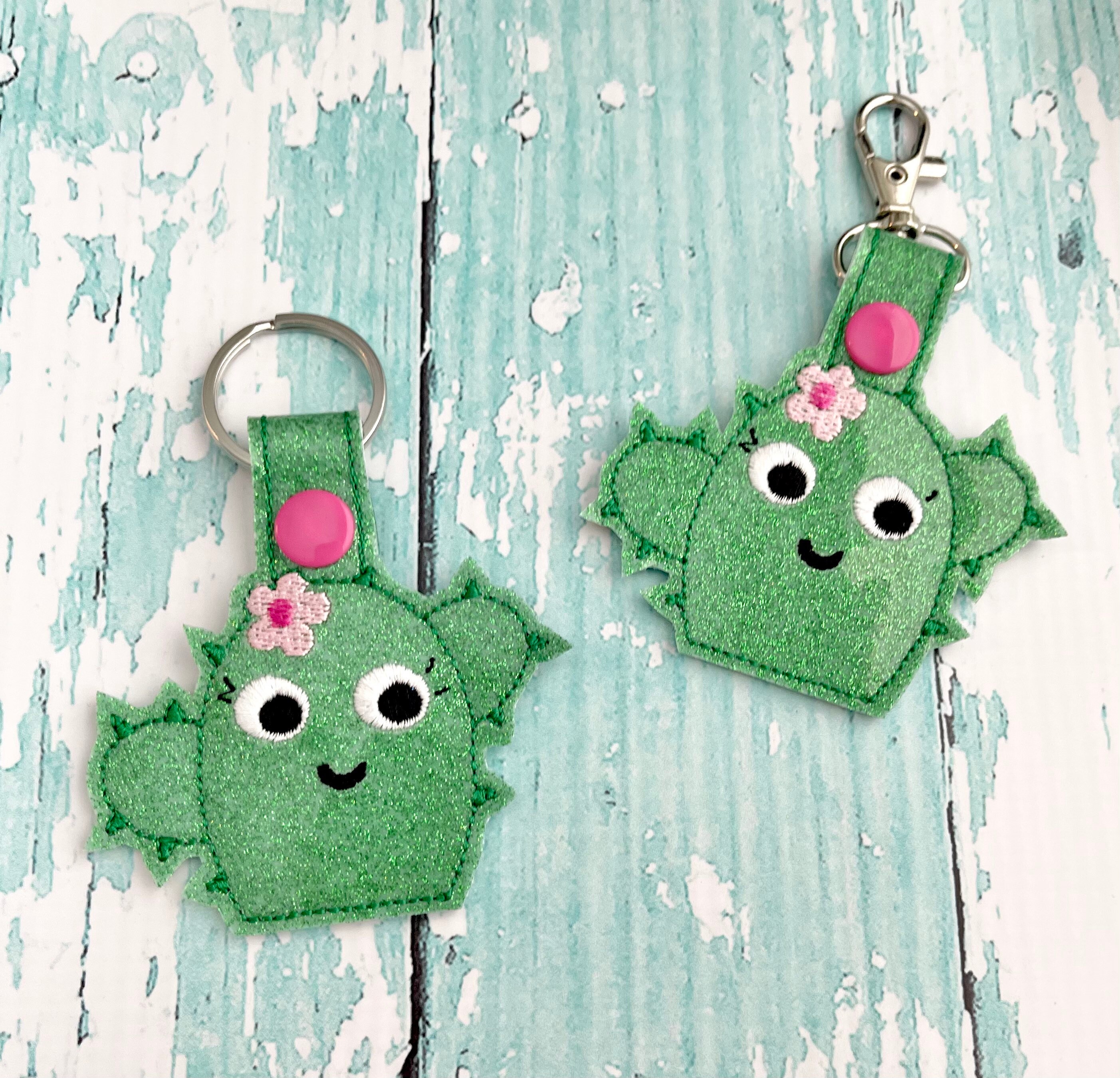 Cactus Keychain, Cactus Key Chain, Cute Cactus Zipper Pull, Cactus Bag ...