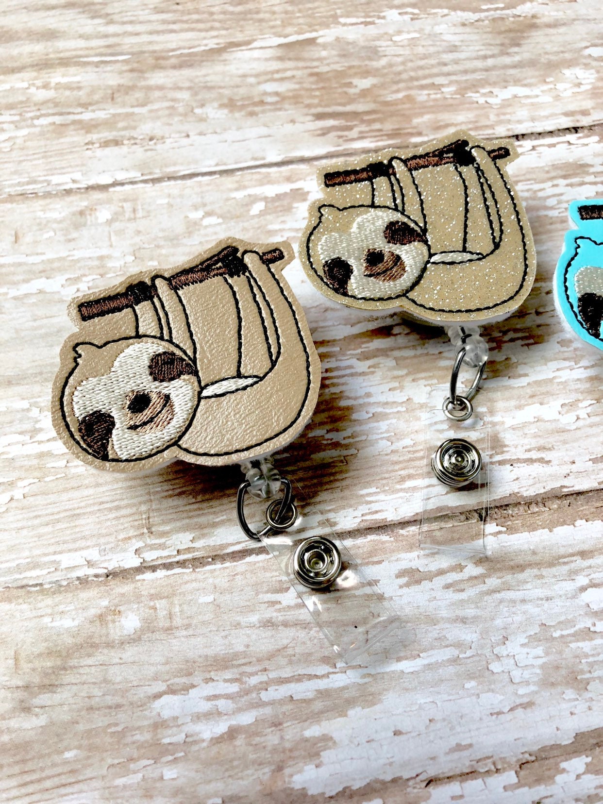 Hanging Sloth Badge Reel Sloth Badge Reel Hanging Sloth | Etsy