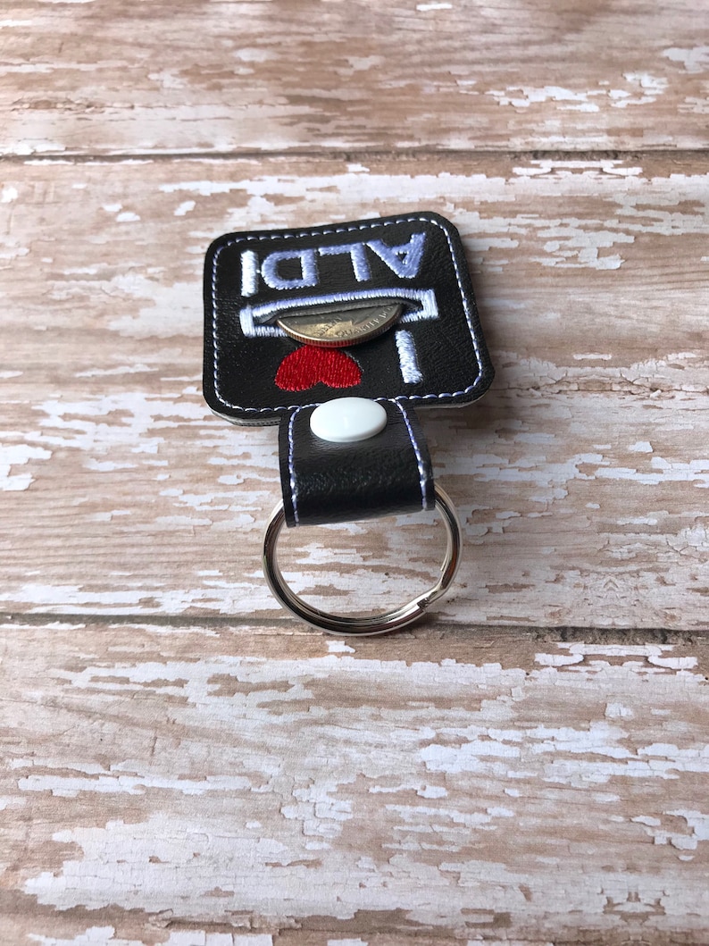 Aldi Quarter Holder, Aldi Keychain, Aldi Key Chain, Snap Tab, Key Fob ...