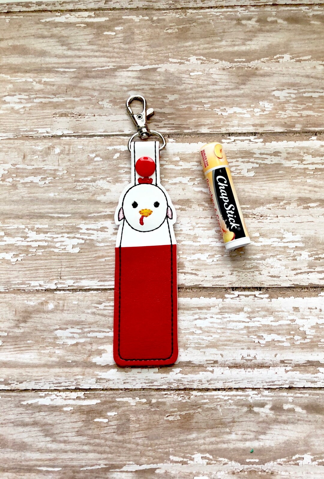 Chicken Lip Balm Holder, Chicken Lip Balm Keychain, Chicken Balm Cozy ...