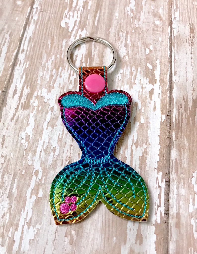 Mermaid Keychain Mermaid Key Chain Mermaid Zipper Pull - Etsy