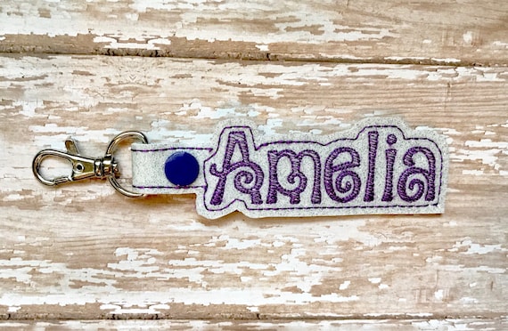 Personalized Name Tag Personalized Name Keychain | Etsy