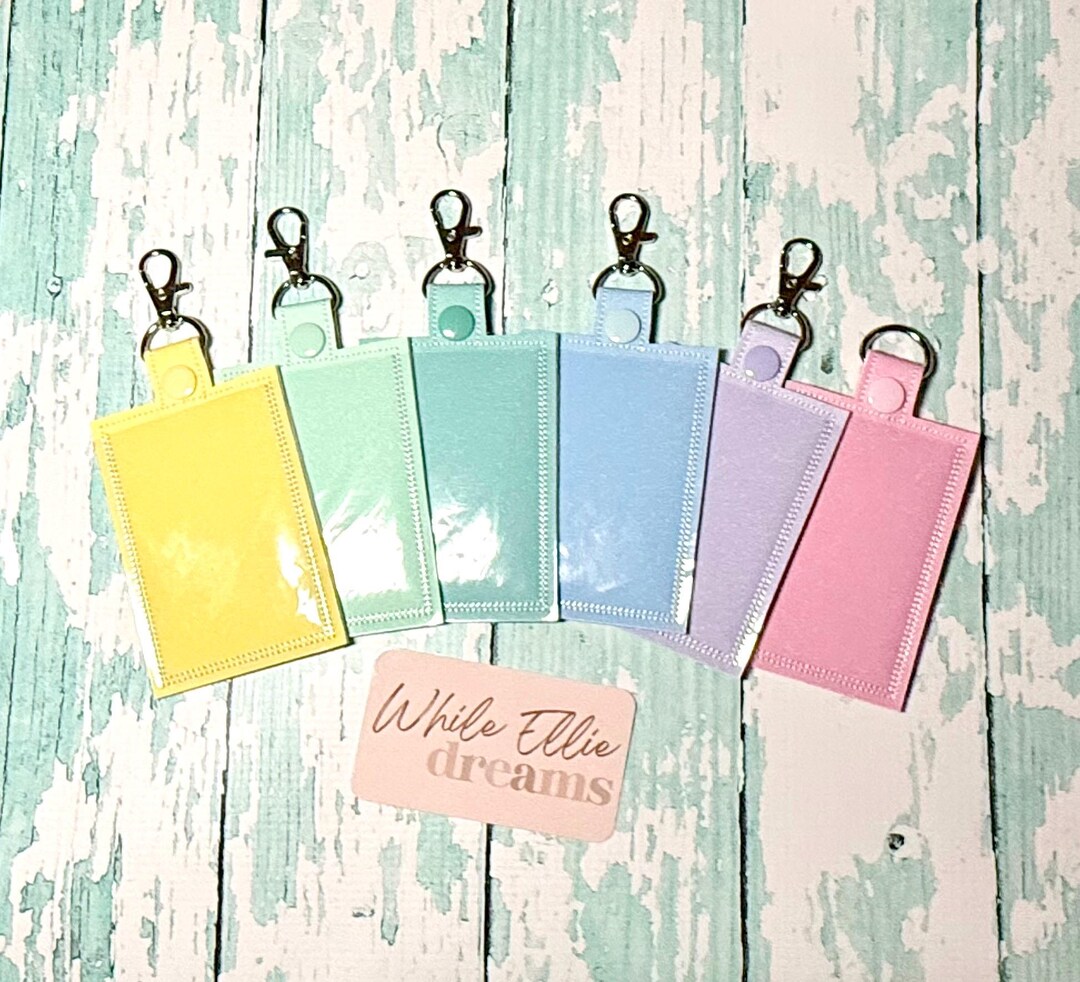 Frosted Pastel ID Badge Holder, Badge Holder, ID Holder, Vertical ID ...