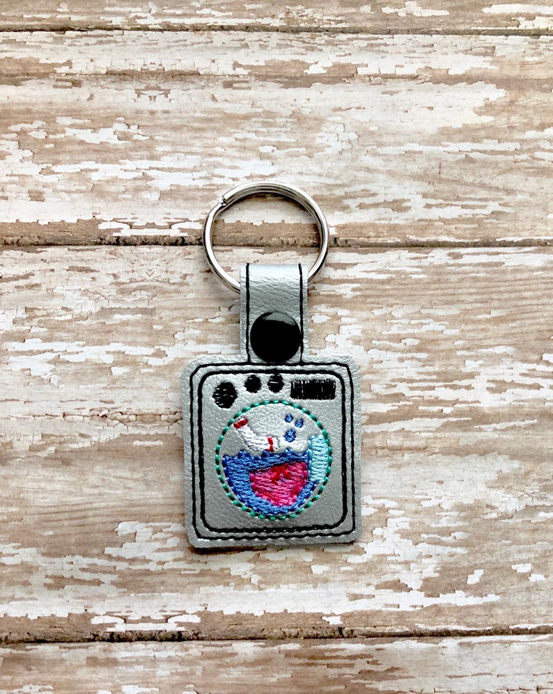Washing Machine Keychain Laundry Room Keychain Laundry Bag | Etsy