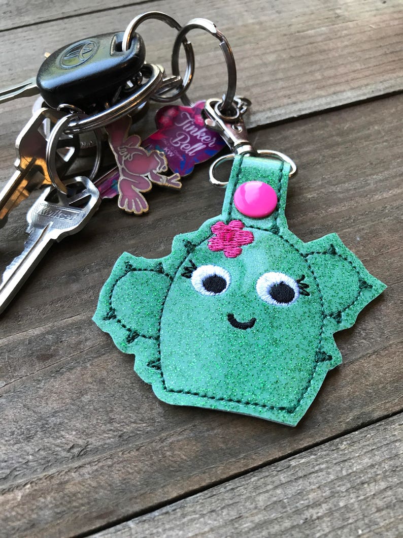 Cactus Keychain Cactus Key chain Cute Cactus Zipper Pull | Etsy