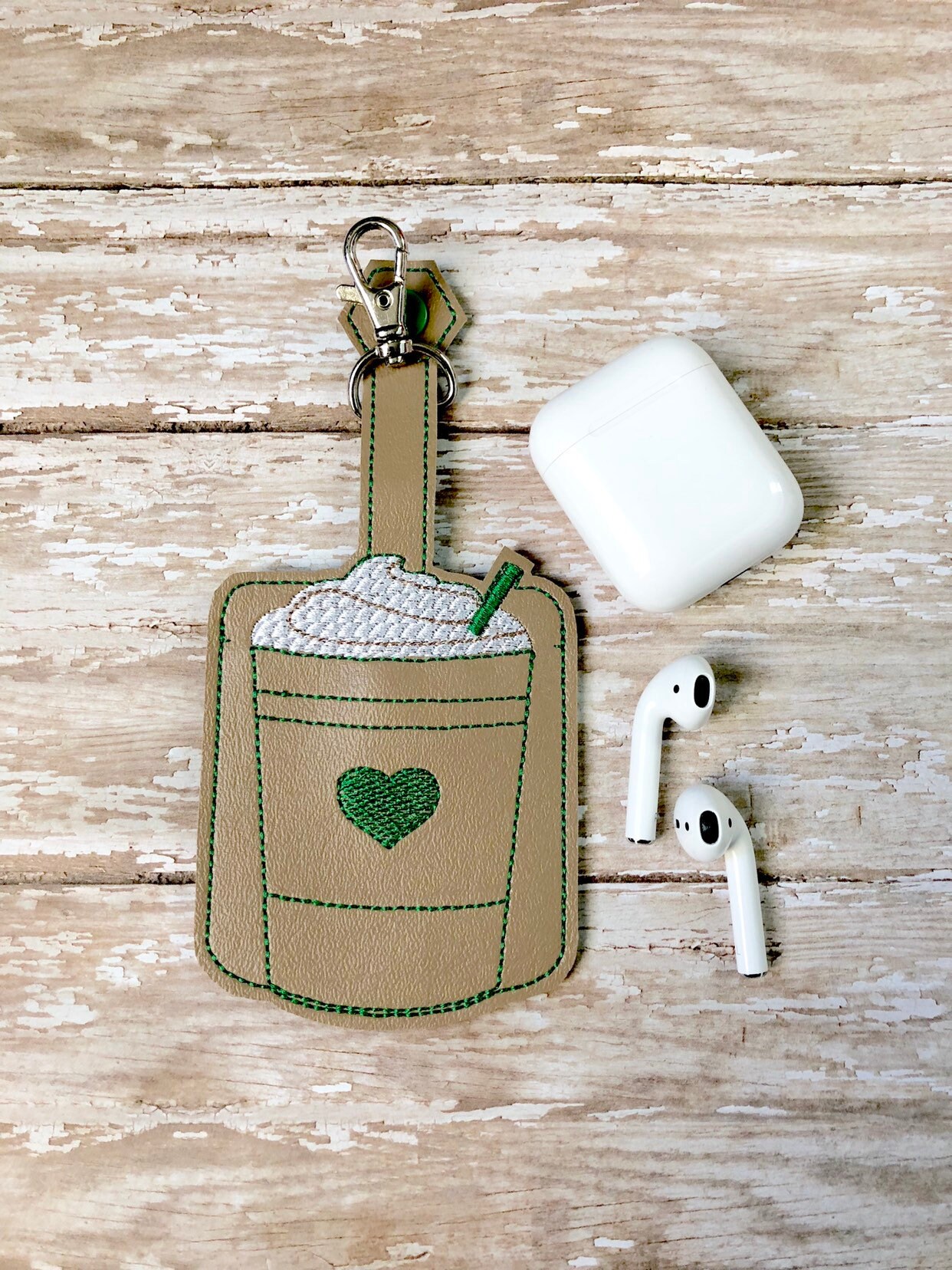 Ear Bud Pouch, Earbud Holder, Ear Pod Pouch, Ear Bud Pod Holder, Coffee ...