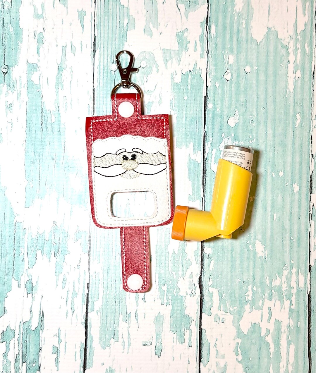 Christmas Inhaler Holder, Santa Coat Inhaler Keeper, Santa Inhaler Bag ...