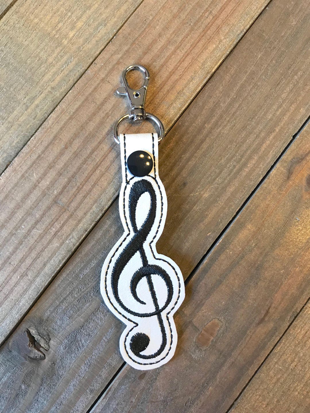 Treble Clef Keychain, Music Keychain, Music Note Key Chain, Gift for ...