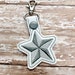 Star Keychain, Faceted Star Key Fob, Embroidered Star Key Chain --- You ...
