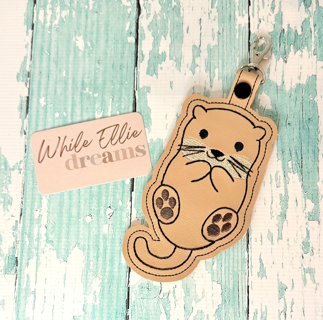 Otter ID Badge Holder, Otter Badge Holder, ID Holder, Vertical ID ...