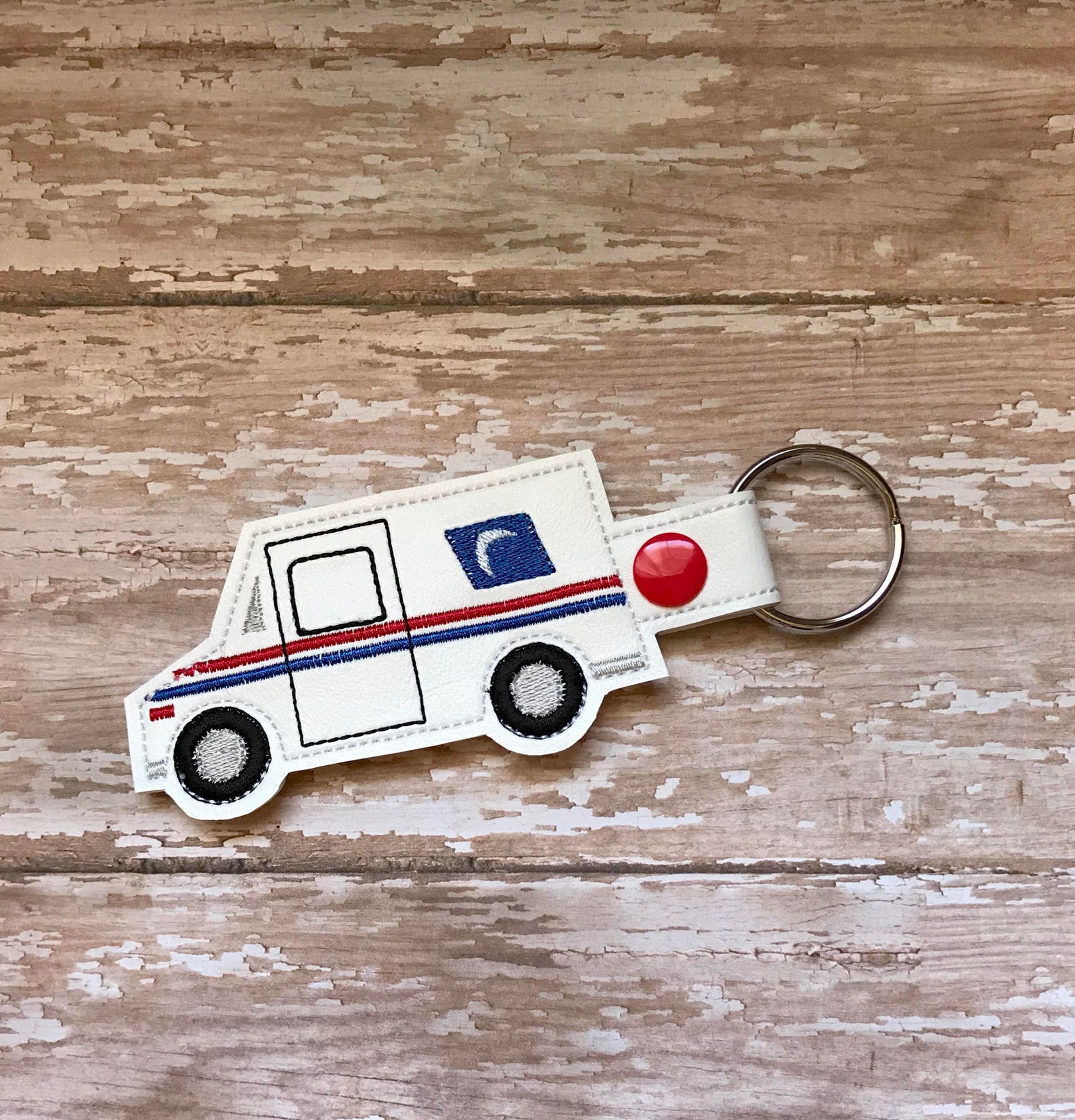Mail Truck Keychain Mail Key Keychain Mail Truck Bag Tag - Etsy
